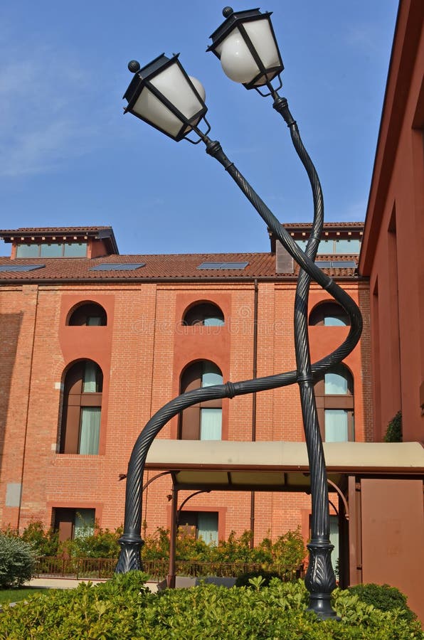 Artistic lamp posts stock photo. Image of sculpture, design - 66179692