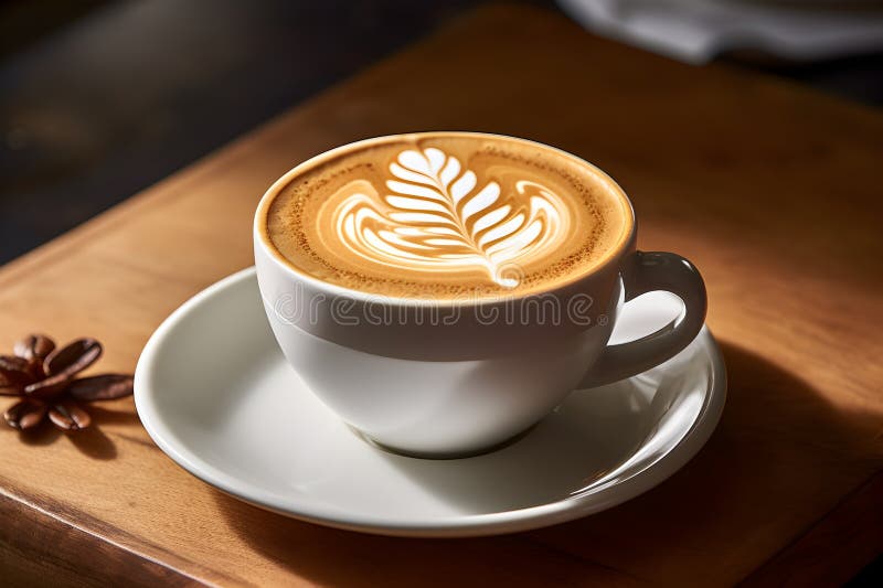 An Artistic Latte: the Perfect Blend of Taste and Beauty Stock ...