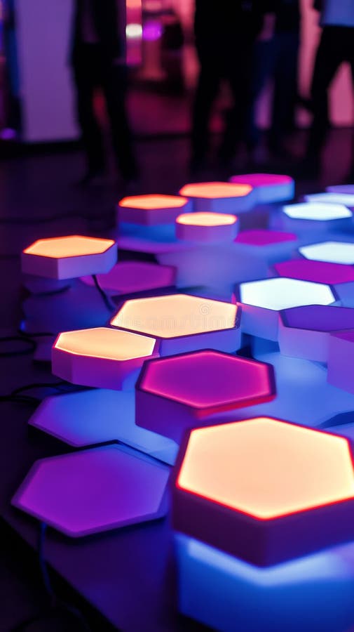 Unique Honeycomb Light Installation Enhances Modern Interior Design in ...