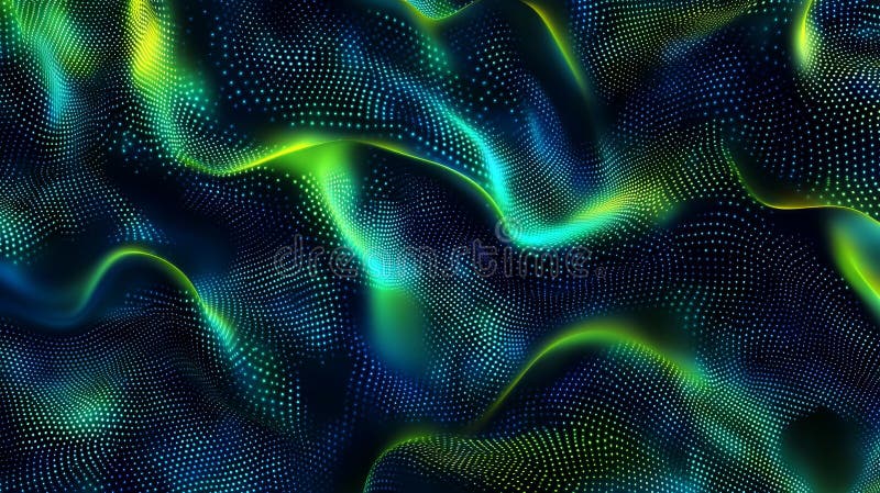 Artistic Light Patterns Displayed on an Abstract Digital Interface ...