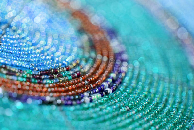 Artistic Light Sea Blue Beautiful Modern Rings Circle Curved Texture on ...