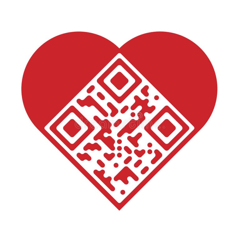 Qr Code Heart Stock Illustrations – 598 Qr Code Heart Stock ...