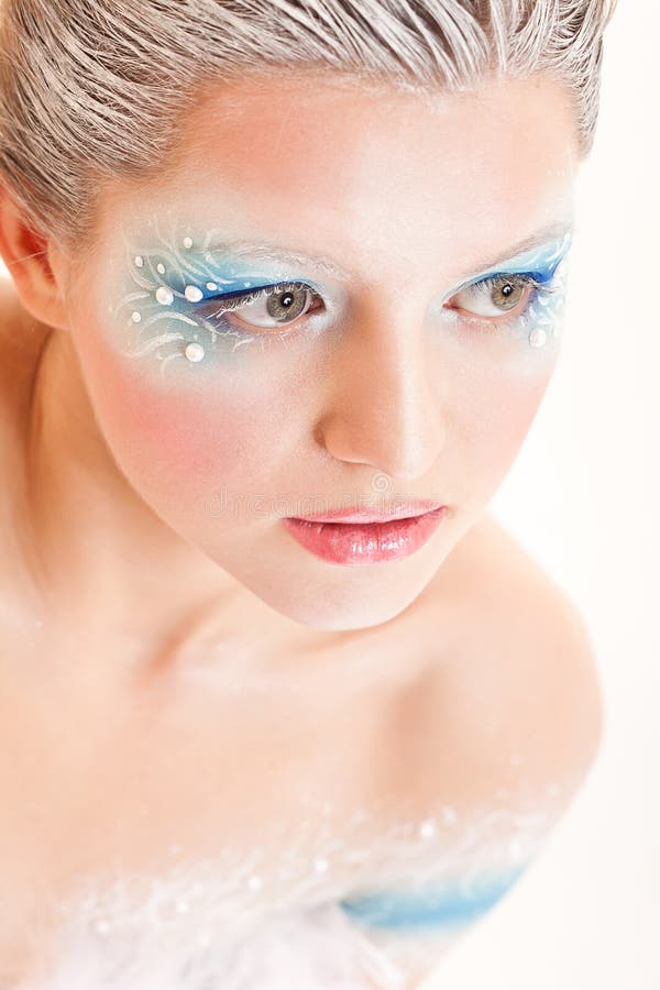 Artistic make-up stock photo. Image of lips, people, skin - 18200410