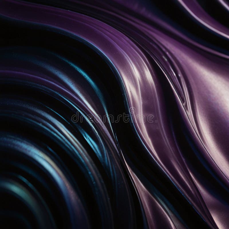 Artistic Metallic Waves in Dark and Purple Hues Create a Mesmerizing ...