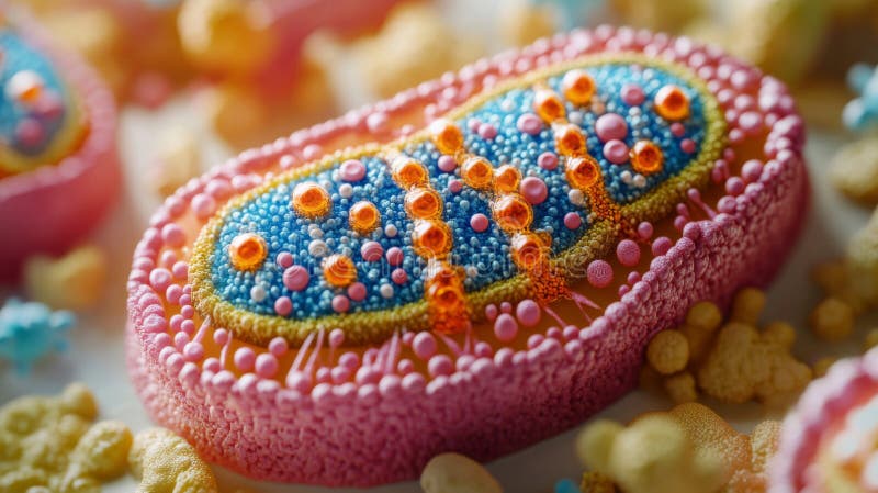 Artistic Microscopic Representation of a Cell Membrane Stock ...