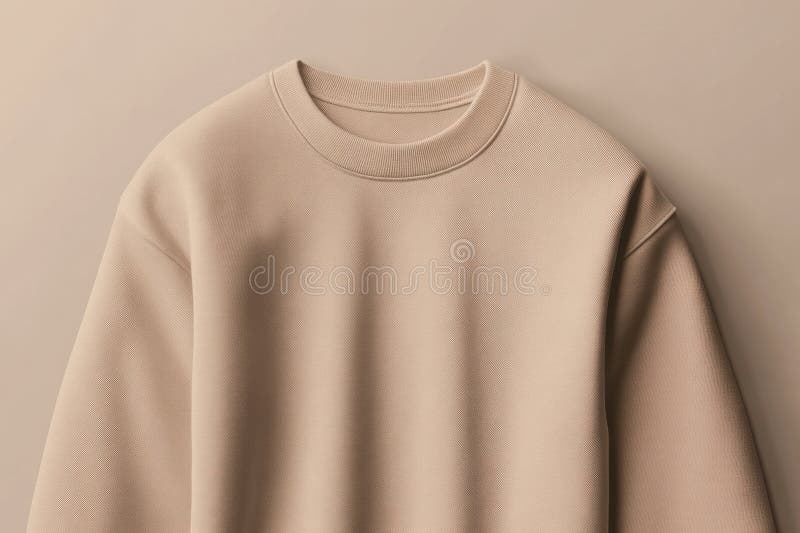 Artistic Mockup of a Solid Color Sweatshirt on a Neutral Background ...