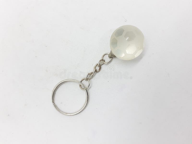 Artistic Modern Key Chain for Accessories in White Isolated Background ...