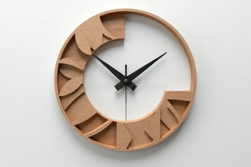 Artistic Modern Wall Clock Design Stock Illustration - Illustration of ...