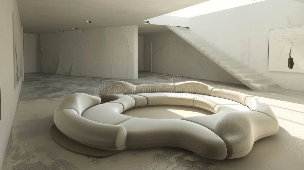 Artistic Modular Sofa Concept Stock Illustration - Illustration of sofa ...