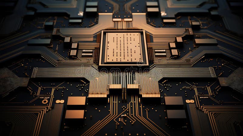 Artistic Motherboard Texture Stock Illustration - Illustration of ...