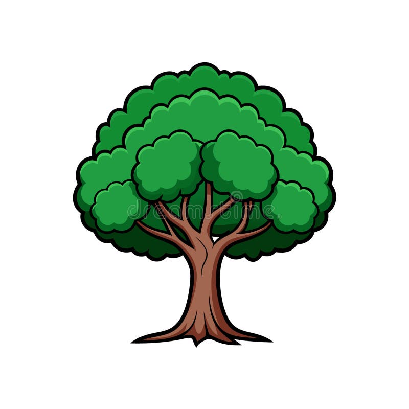 Artistic Mulberry Tree Artwork Stock Illustration - Illustration of ...