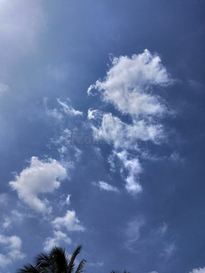 Artistic Natural Clouds Float in the Blue Sky Stock Image - Image of ...