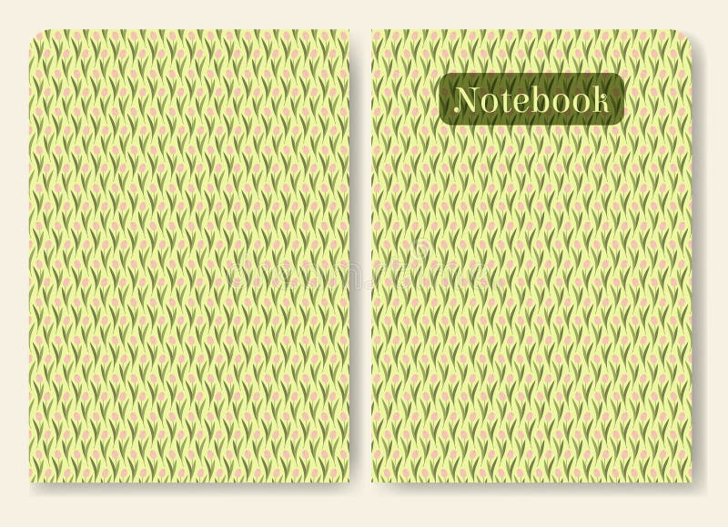 Artistic Notebook Cover Template with Flourish Elements. Aesthetic ...