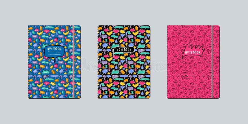 Artistic Notebook Covers Design Stock Vector - Illustration of ...