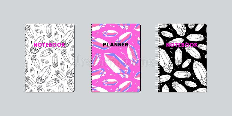 Artistic Notebook Covers Design Stock Vector - Illustration of magazine ...