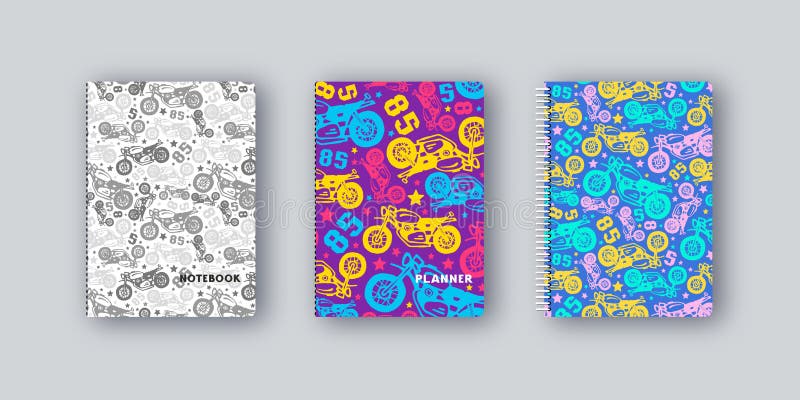 Artistic Notebook Covers Design Stock Vector - Illustration of color ...