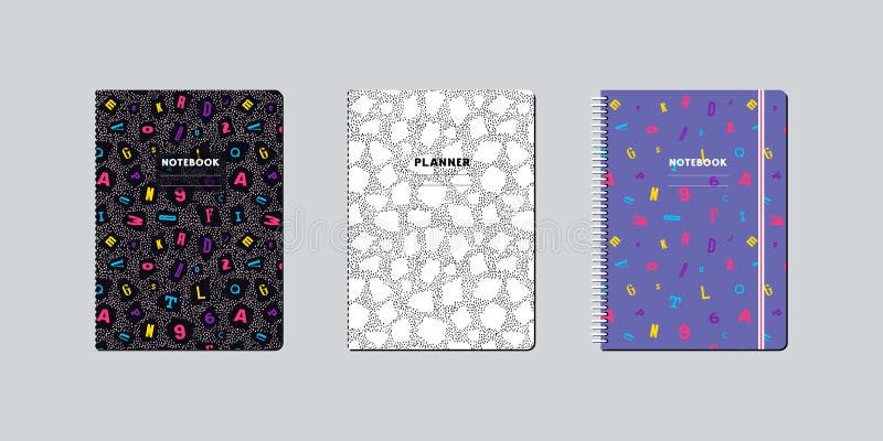 Artistic Notebook Covers Design Stock Vector - Illustration of creating ...