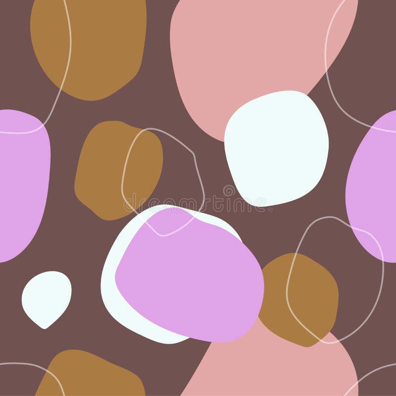 Artistic Organic Seamless Pattern with Circles Stock Vector ...