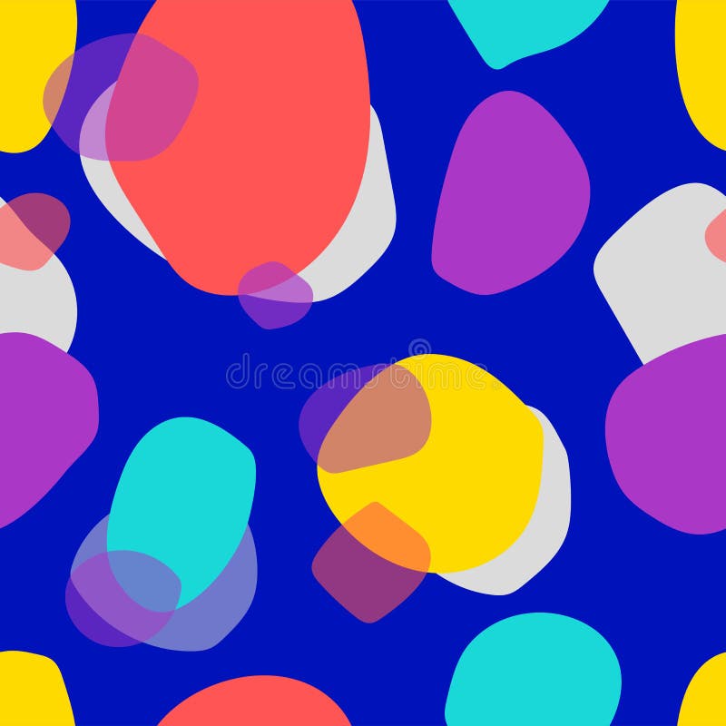 Artistic Organic Seamless Pattern with Circles Stock Vector ...