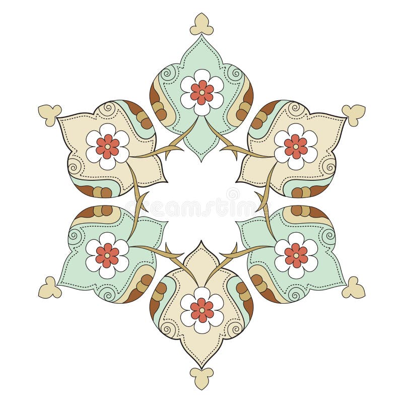 Artistic Ottoman Pattern Series Eight Stock Vector - Illustration of ...