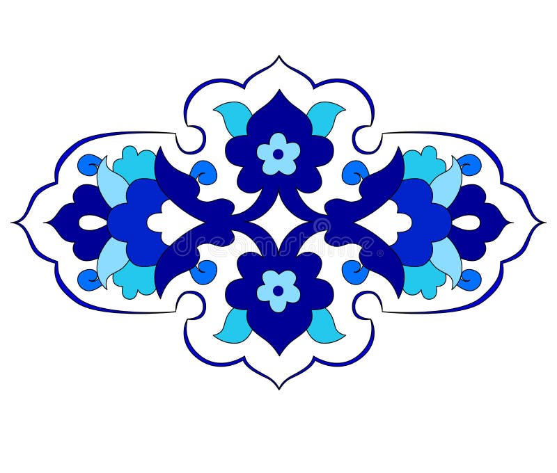 Artistic Ottoman Pattern Series Eighty Stock Vector - Illustration of ...