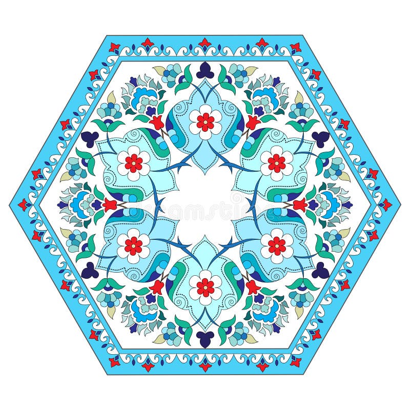 Antique Ottoman Turkish Pattern Vector Design Thirty Nine Stock Vector ...