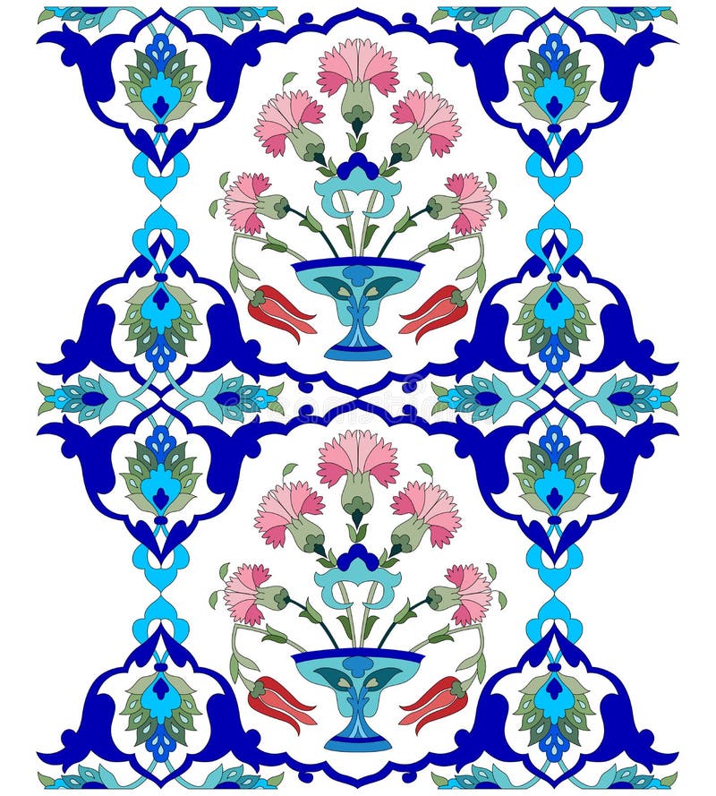Artistic Ottoman Pattern Series Seventy One Version Stock Vector ...