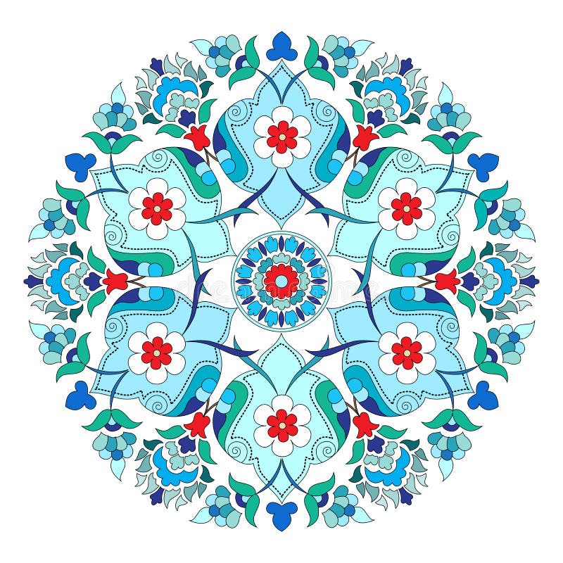 Artistic Ottoman Pattern Series Twelve Stock Vector - Illustration of ...