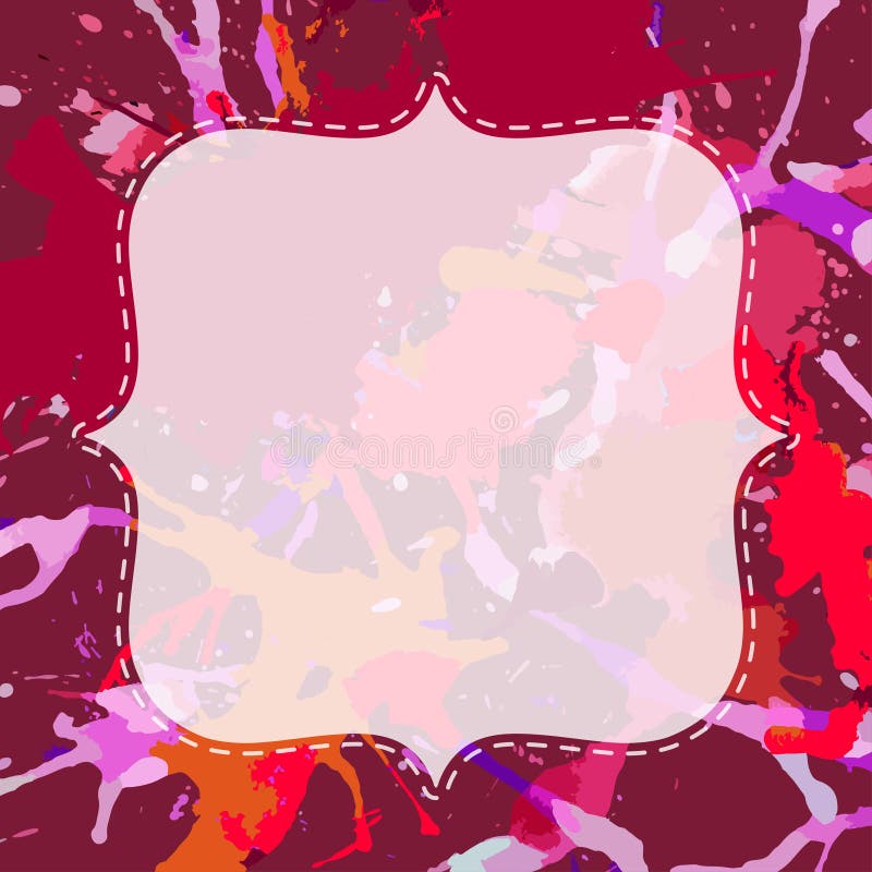 Artistic Paint Splashes Template Stock Vector - Illustration of paint ...