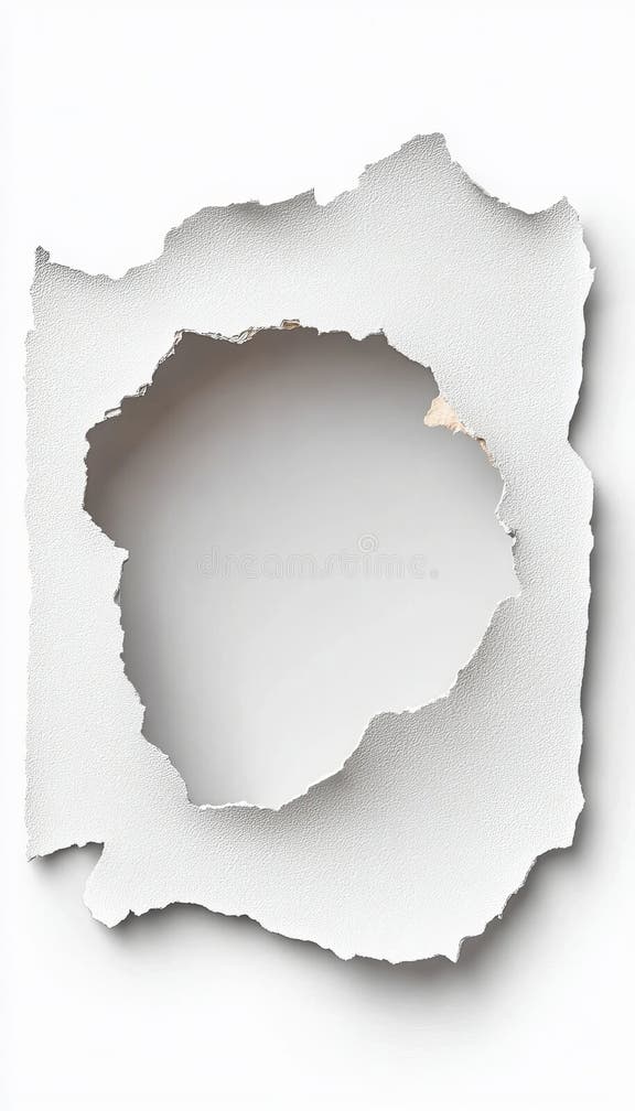 Artistic Paper Tear Template with Deckled Border and Layered Texture ...