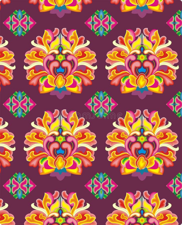 Colorful Indian pattern stock vector. Illustration of design - 31556524