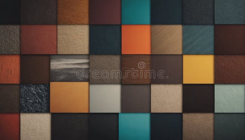 Artistic Patterned Textures Collage Stock Illustration - Illustration ...