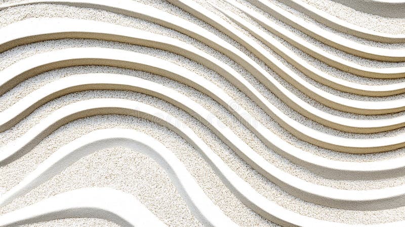 Artistic Patterns Sand Create Harmonious Flow Natural Design Stock ...