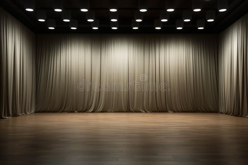 Artistic Performances Stage Light Background with Spotlight Illuminated ...