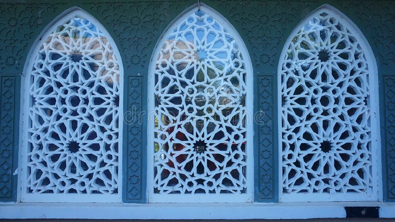 Artistic Photo of a Mosque Wall Which Has the Impression Stock Image ...