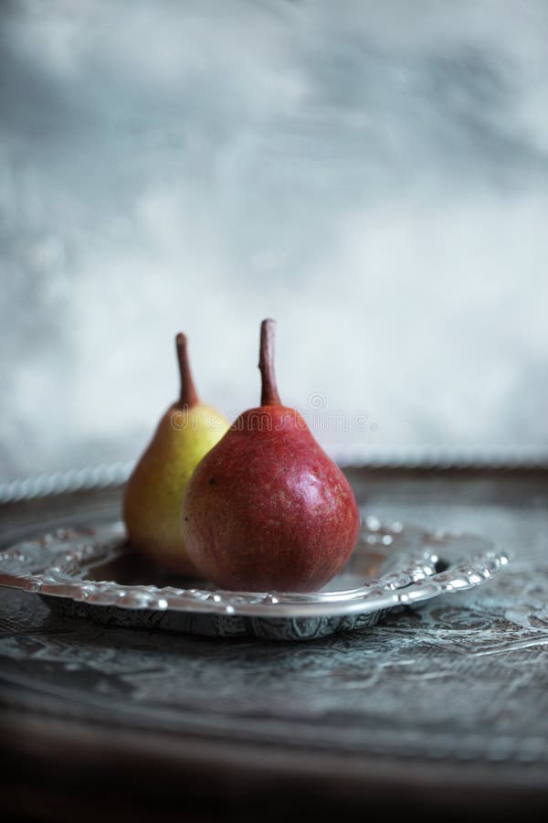 Artistic Photo of Two Pears. Natural Light Stock Photo - Image of ...