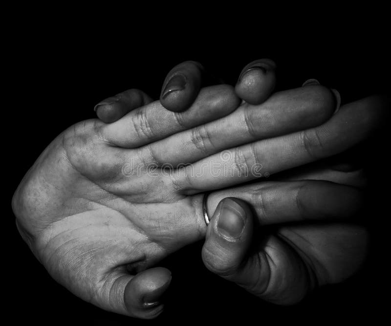 Artistic Photography with Close-up Hands Stock Image - Image of black ...