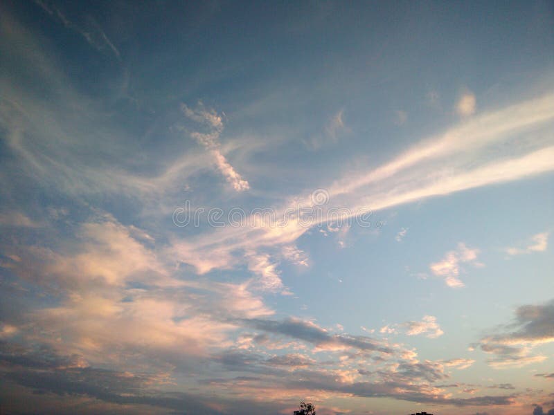 Artistic Picture of the Clouds in the Sky Stock Photo - Image of badal ...