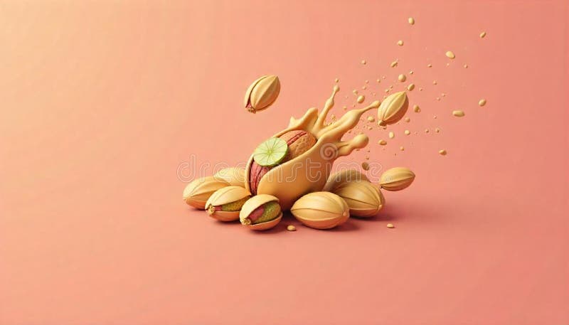 Stylized Pistachios Isolated Illustration Stock Illustration ...