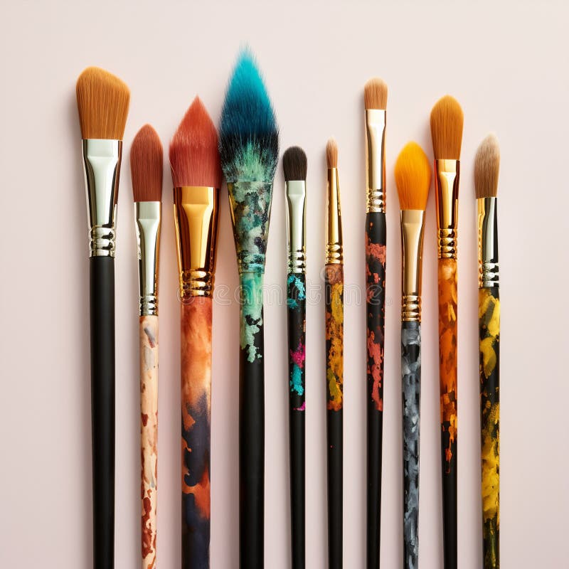 Artistic Precision: Specialized Brushes for Every Technique Stock Photo ...