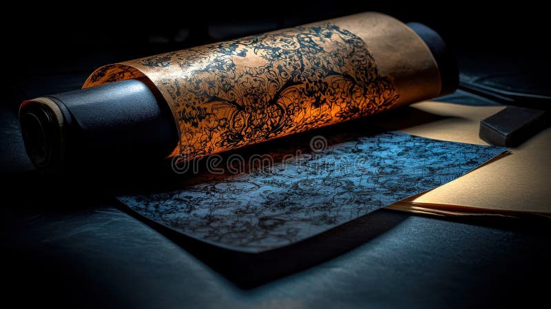 Artistic Printing Process Studio Photography Dim Lighting Close-up ...