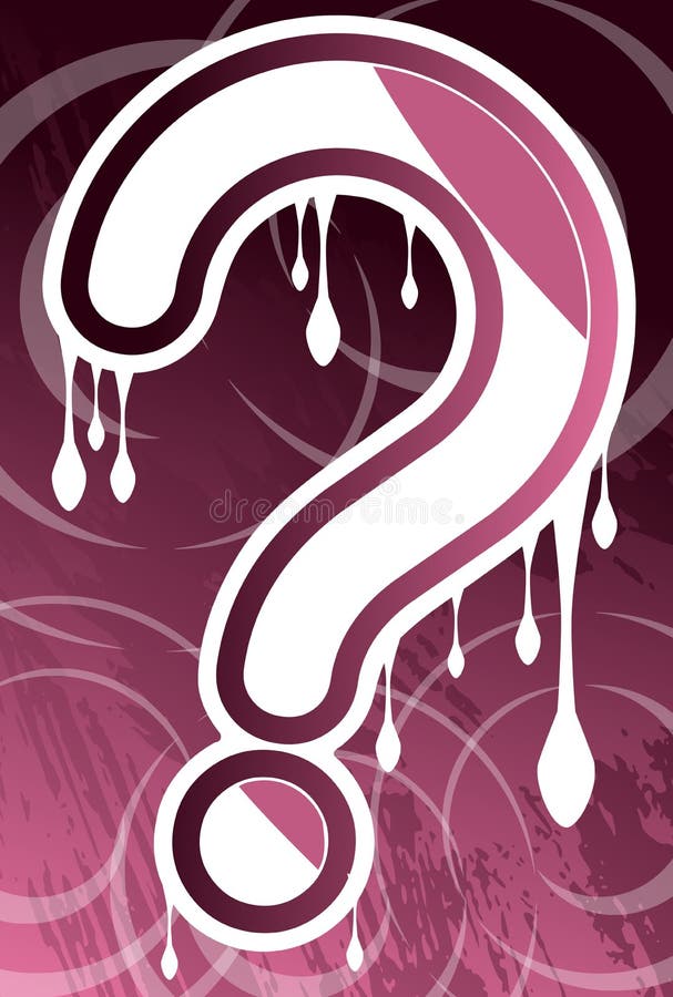 Artistic Question mark stock illustration. Illustration of mind - 45339118