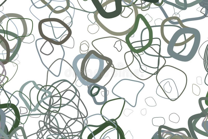 Artistic Random Rounded Shapes Background Pattern Abstract. Color ...