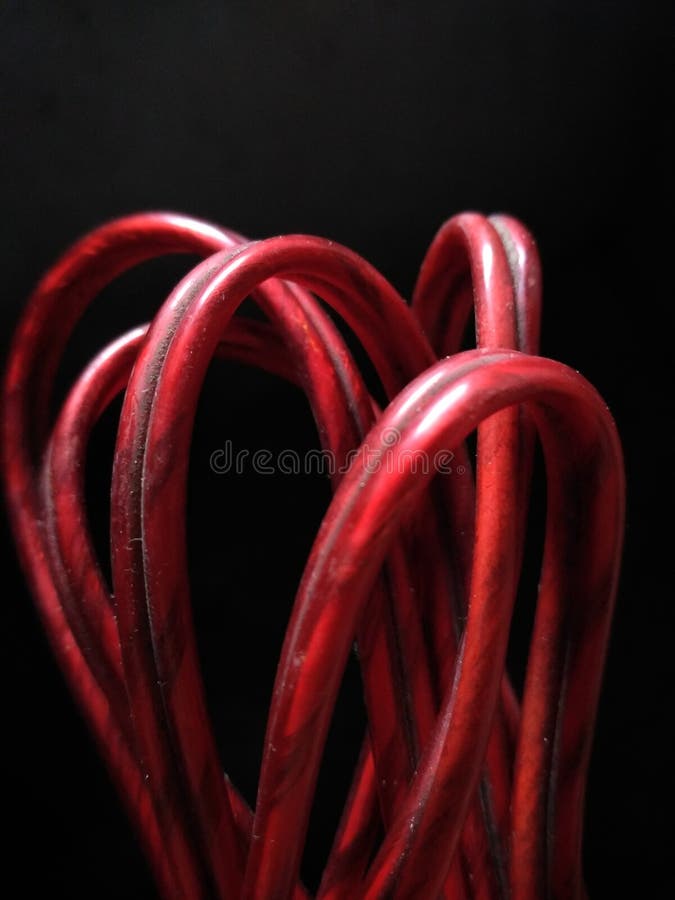 Artistic red cables stock photo. Image of artistic, darks - 93311030