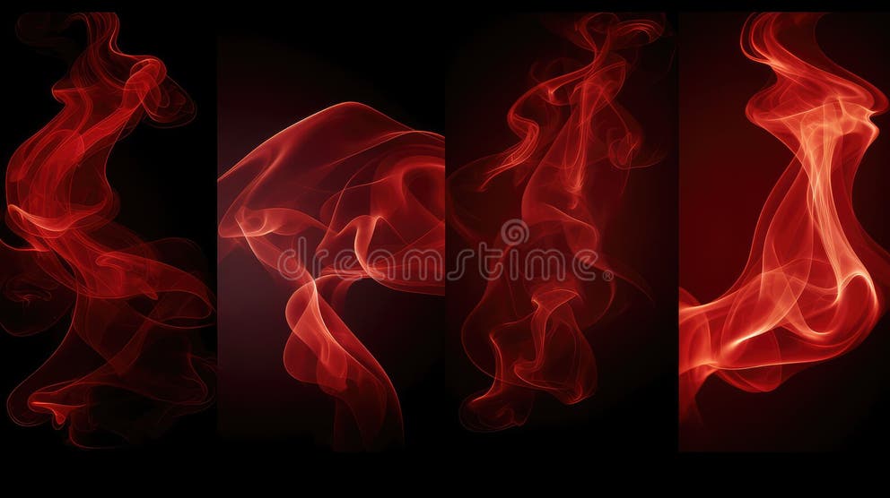 Artistic Red Smoke Backgrounds Stock Illustration - Illustration of ...