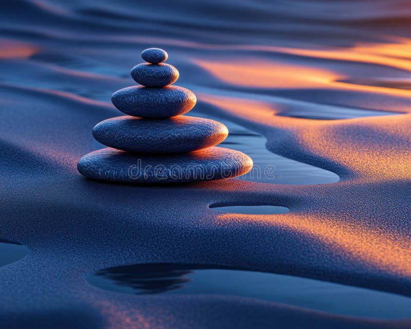 Artistic Rendering of Calming Rituals Dynamic Light Waves Illuminate ...