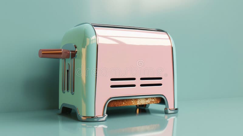 Artistic Rendering of Classic Toaster Pastels Meet Modernity Stock ...
