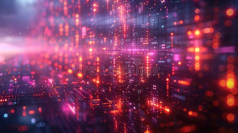 Artistic Rendering of a Futuristic City AIG535 Stock Photo - Image of ...