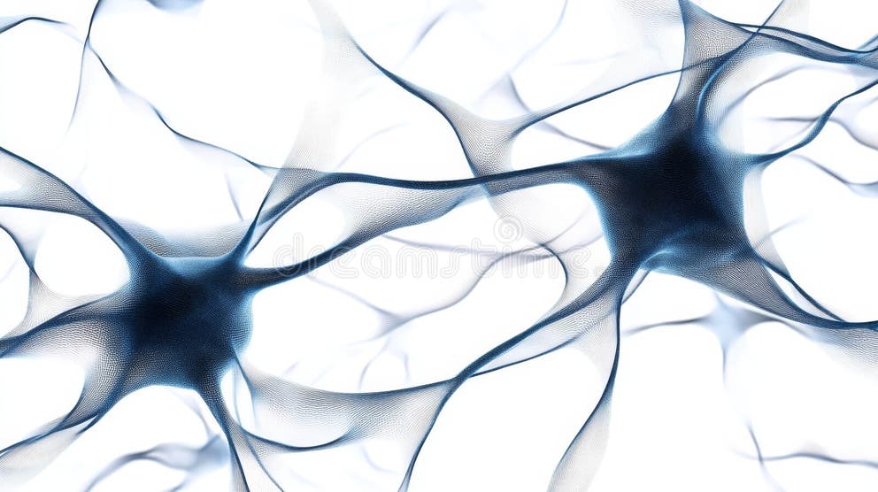 Artistic Rendering of Interconnected Neural Network, Brain Neurons, Synapses, Communication ...