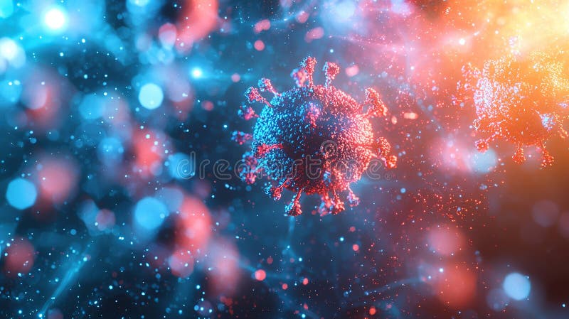 A Vivid 3d Rendering of a Virus, Showcasing the Intricate Details and ...